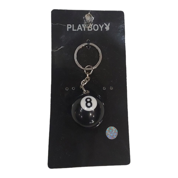 PLAYBOY | Accessories | Rare Playboy 8 Ball Key Chain X | Poshmark